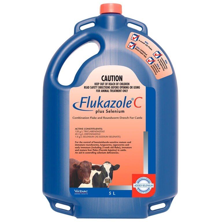 Virbac Flukazole C + Selenium - 5L - AG Warehouse