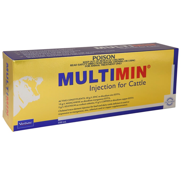 Virbac Multimin Injection for Cattle - 500ml - AG Warehouse