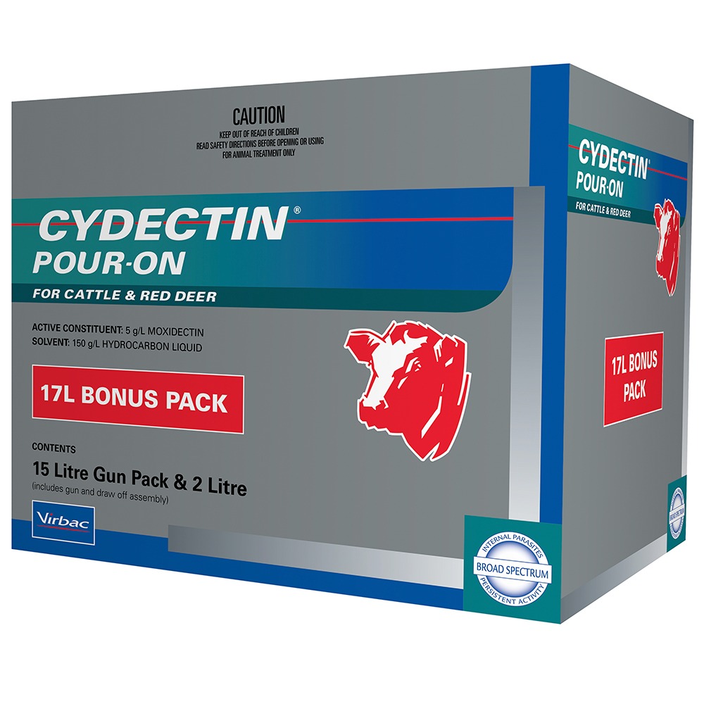 Virbac Cydectin Pour-On Gun Pack - 17L - AG Warehouse