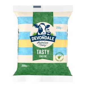 Devondale Tasty Cheese Block 250g - AG Warehouse